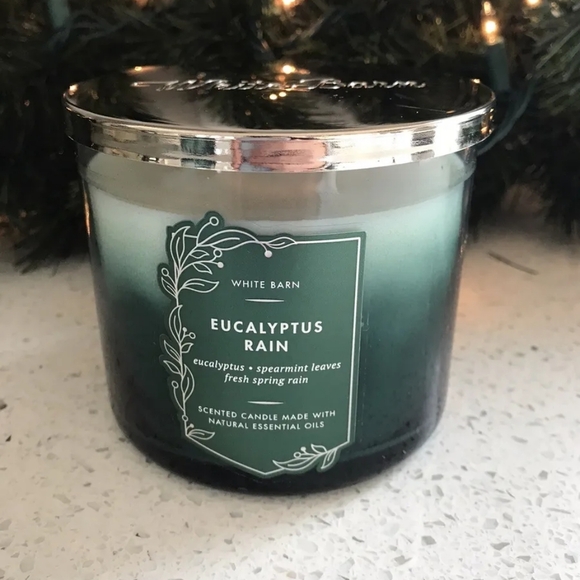 Bath & Body Works | Accents | Bath Body Works Eucalyptus Rain 3wick Candle | Poshmark